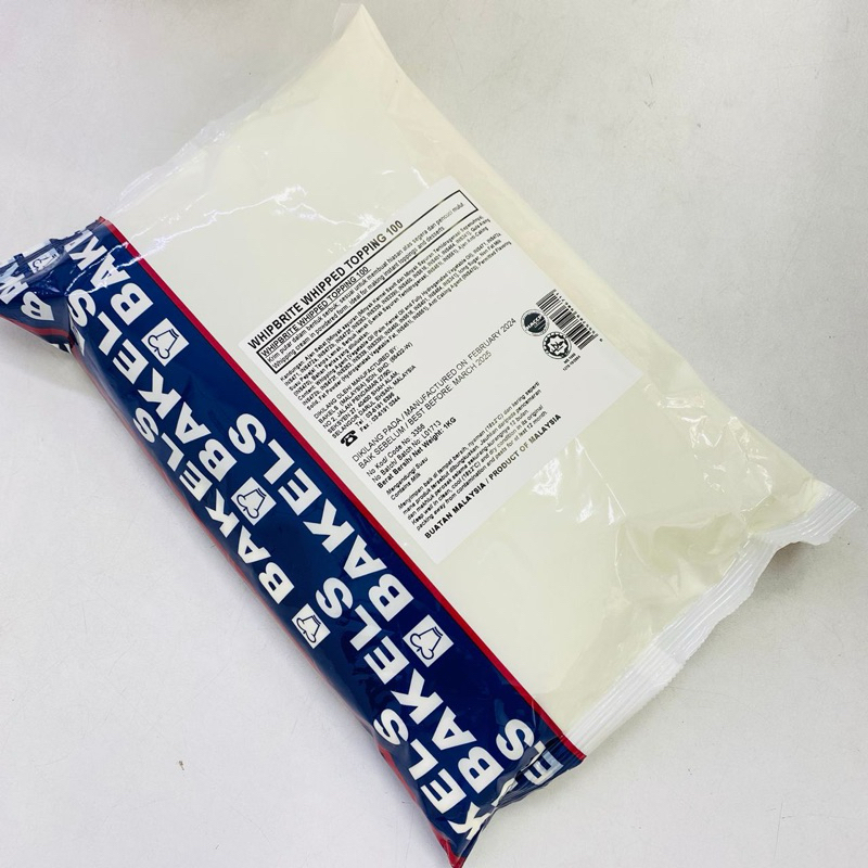 Bakels Whipbrite Whipped Topping 100 #250G #1KG | Shopee Malaysia