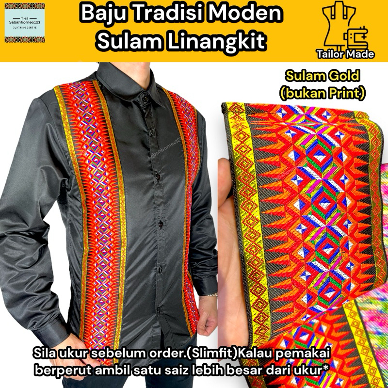 Linangkit Baju Kadazan Dusun Lotud lengan panjang m sabahan Baju ...