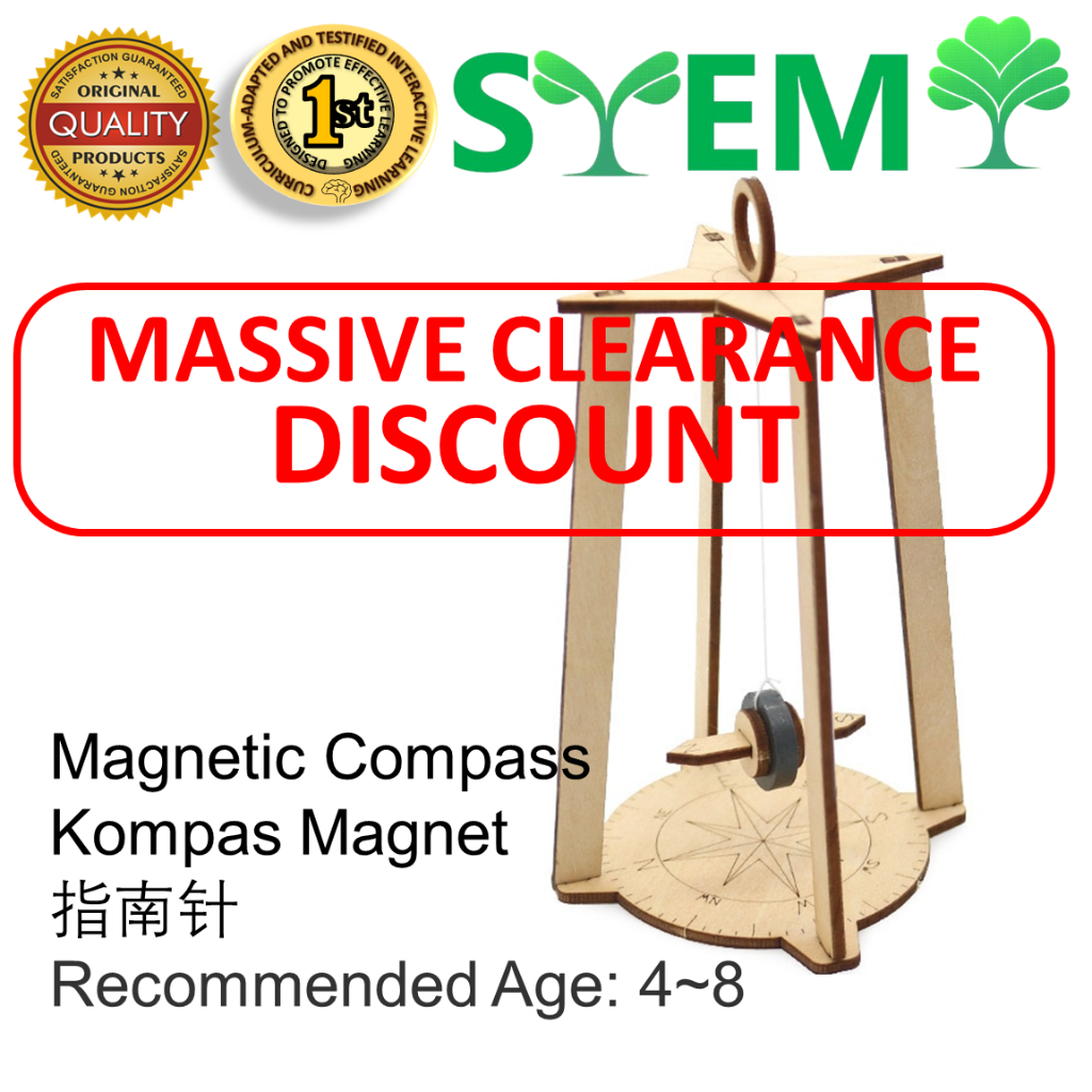 Diy Magnetic Compass Kompas Magnet 指南针 Steamstem Massive Clearance Discount Shopee Malaysia