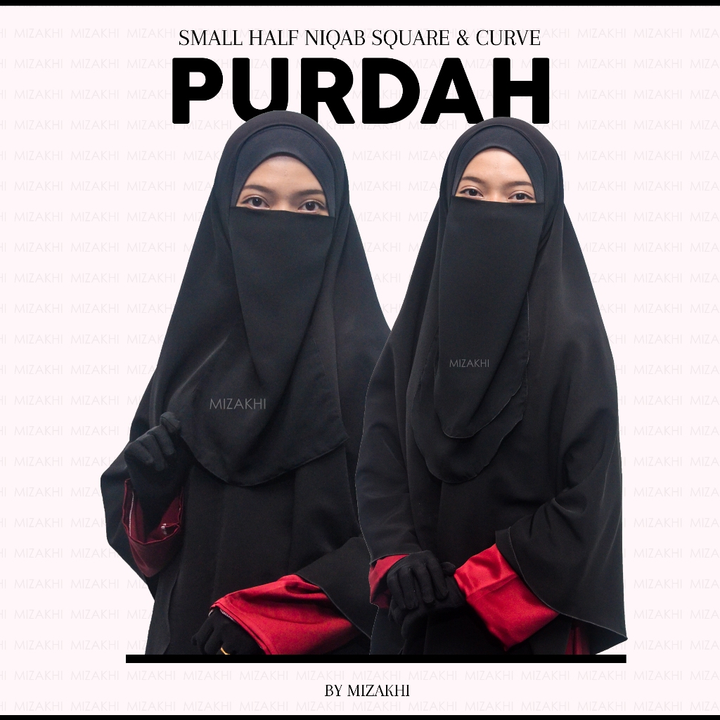 Small Half Niqab Square & Curve | Shopee Malaysia