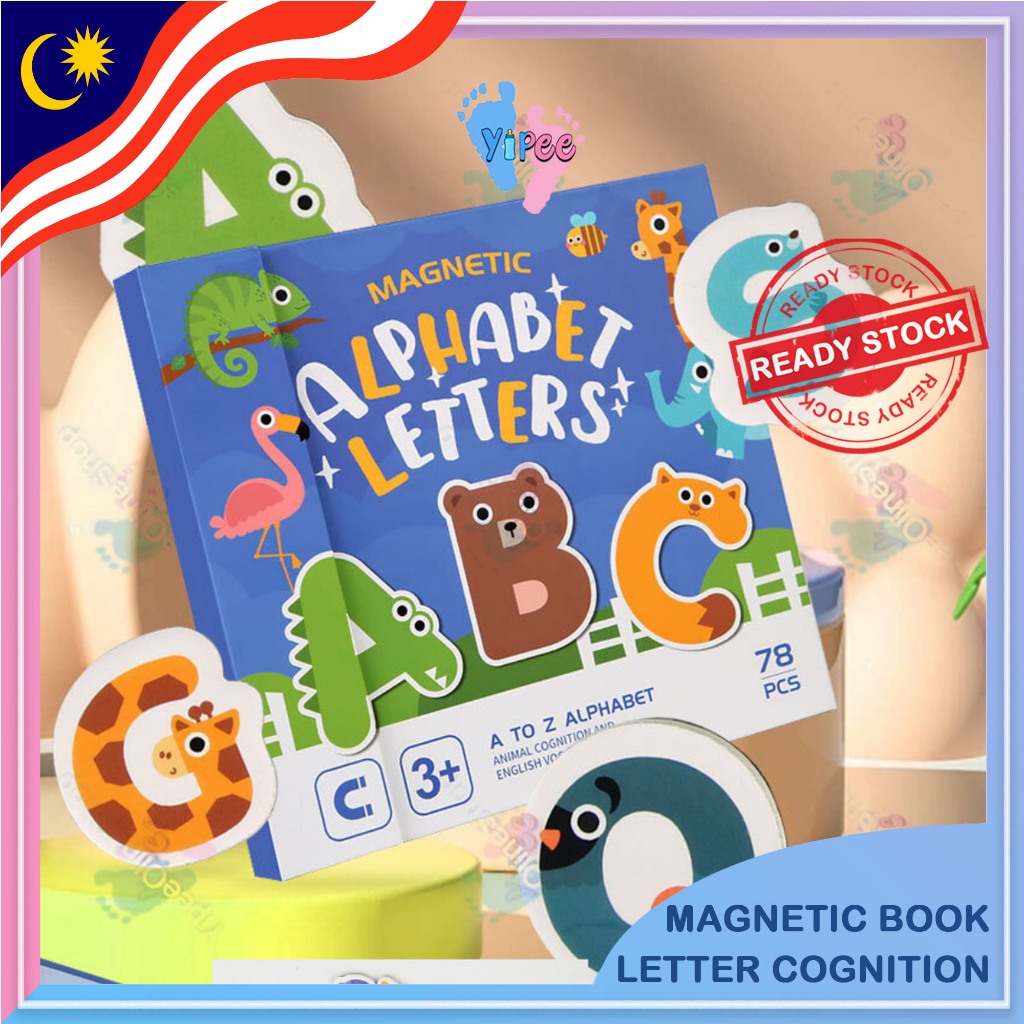 Magnetic Alphabet Book ABC Letter Kids Learning Buku ABC Pembelajaran ...