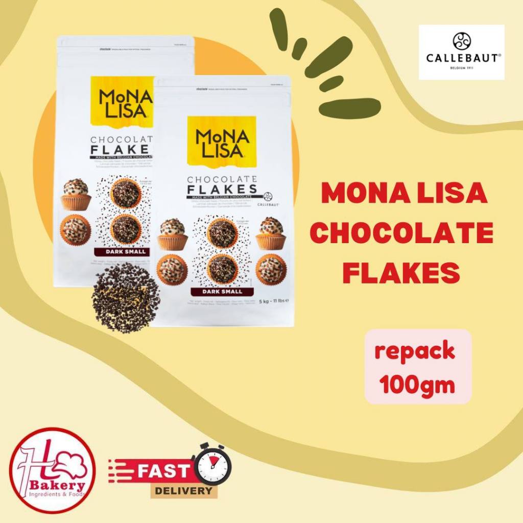 MONA LISA CHOCOLATE FLAKE DARK SMALL REPACK 100GM | Shopee Malaysia
