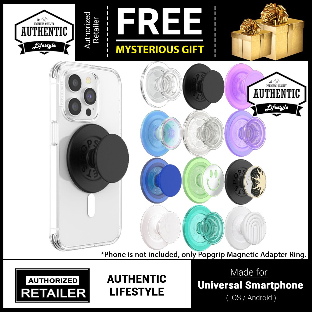 PopSockets PopGrip for M-Safe ( Round ) - Magnetic Adapter Ring ...