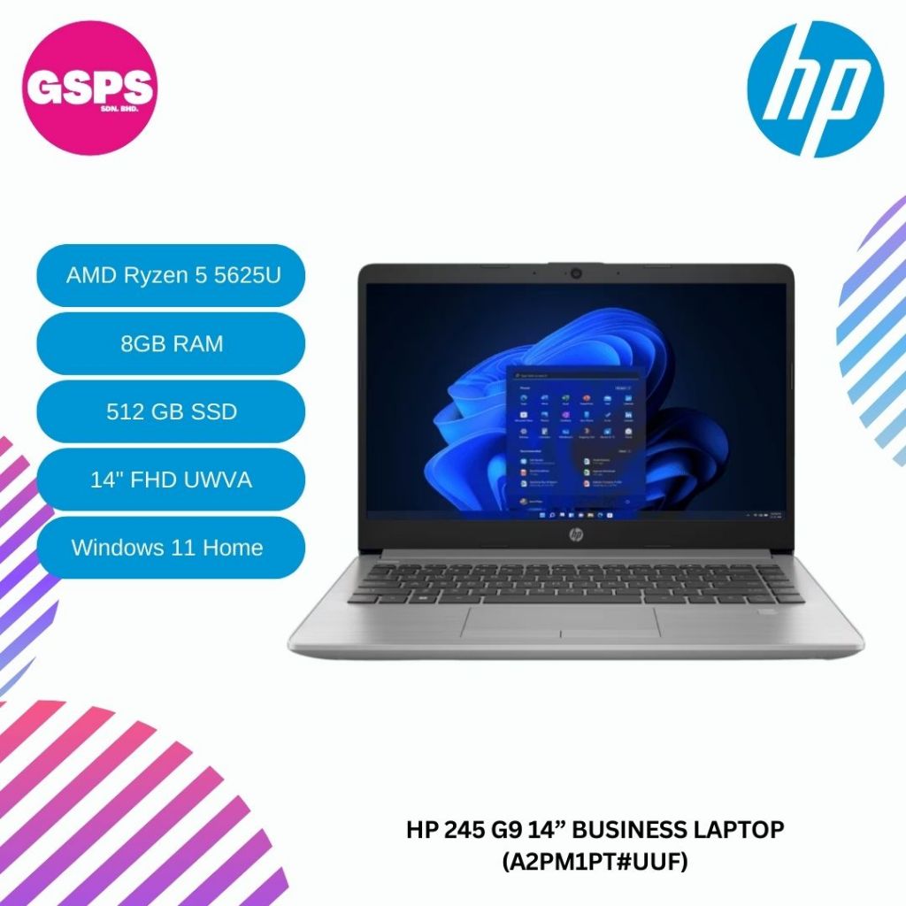 [READY STOCK] HP 245 G9 14” Business Laptop (A2PM1PT#UUF) | Shopee Malaysia