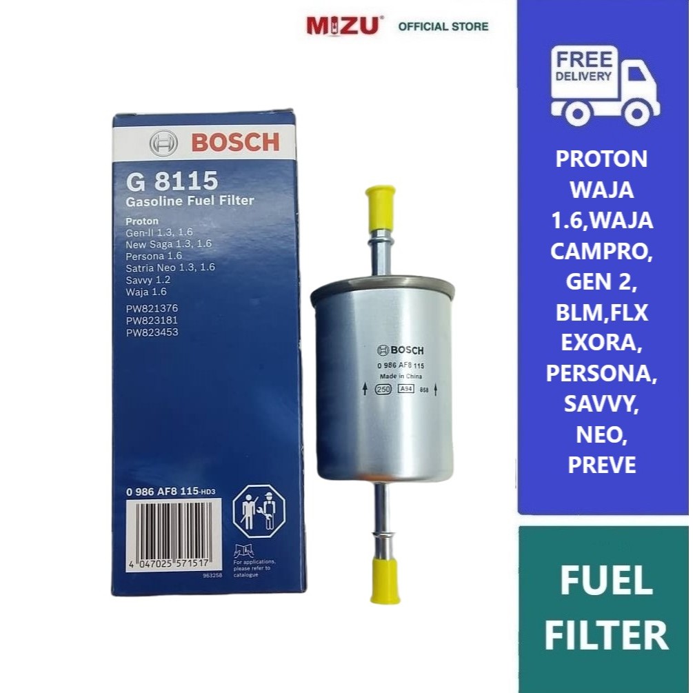 BOSCH G8115 Fuel Filter For Proton Waja 1.6, Waja Campro, Gen 2, BLM ...