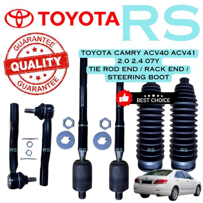 Toyota Camry ACV40 2.0 2.4 ACV41 07Y Tie Rod End, Rack End, Steering Boot (1 Set) | Shopee Malaysia