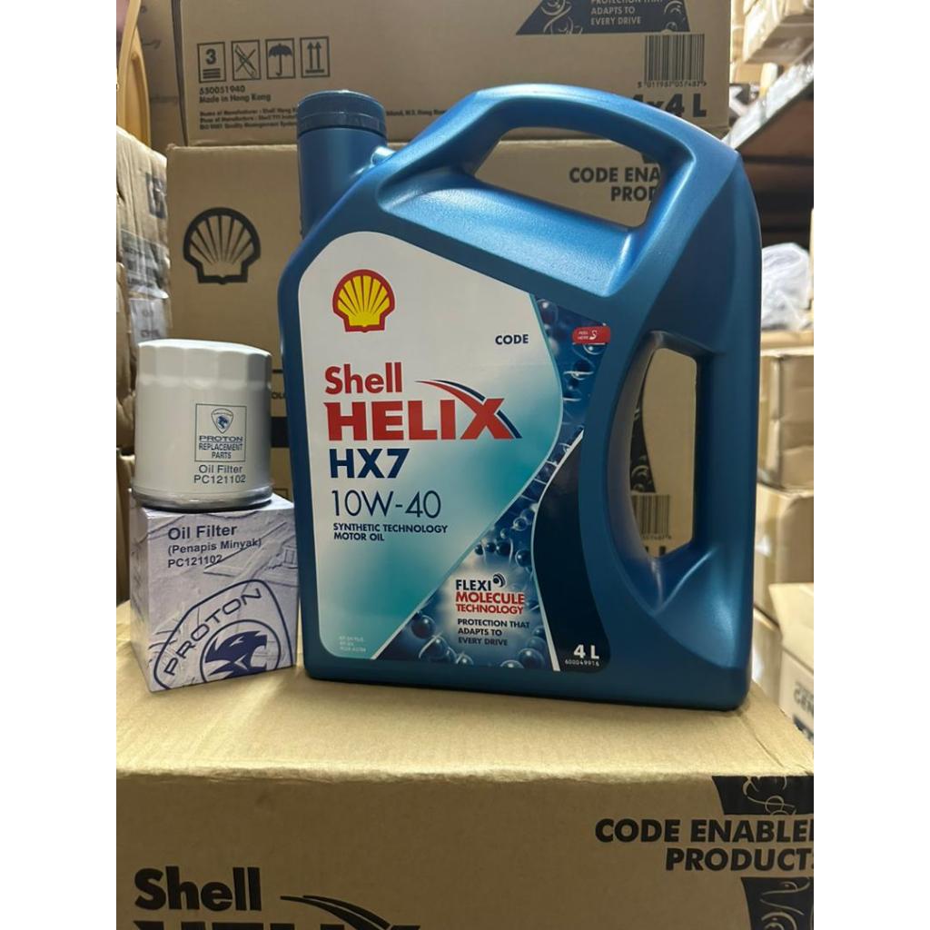SHELL HELIX HX7 10W40 MOTOR OIL | Shopee Malaysia