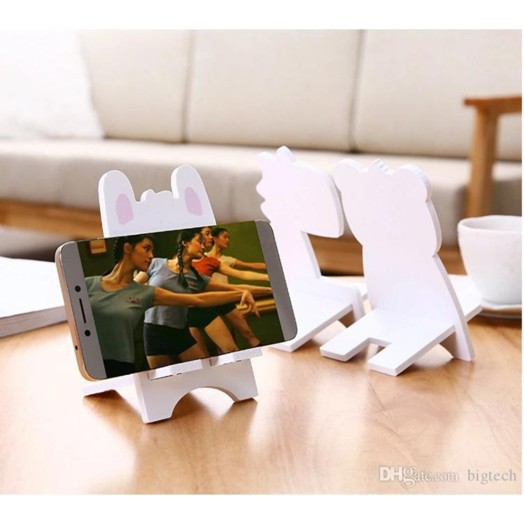 Creative Wooden Mobile Phone Holder Fashion Cartoon Mobile Phone Holder ...