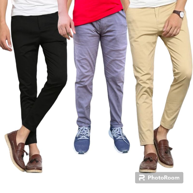 Seluar Slack Lelaki Cotton Slim Fit Regular Fit Slack Pants Men's ...