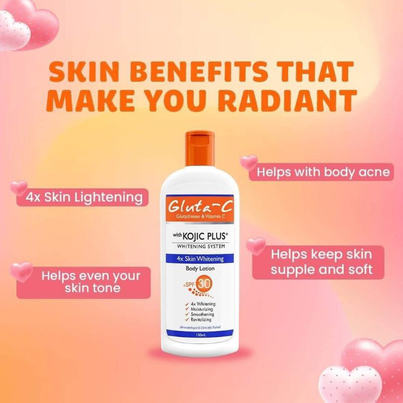 gluta c with kojic plus whitening body lotion 150ml | Shopee Malaysia