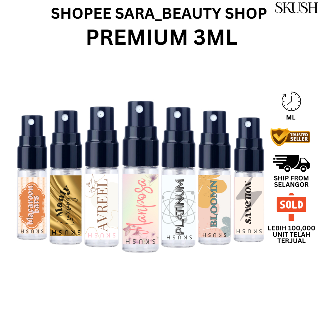 [ PREMIUM PERFUME ] 3ML Woman Men Perfume Minyak Wangi Wanita Perempuan ...