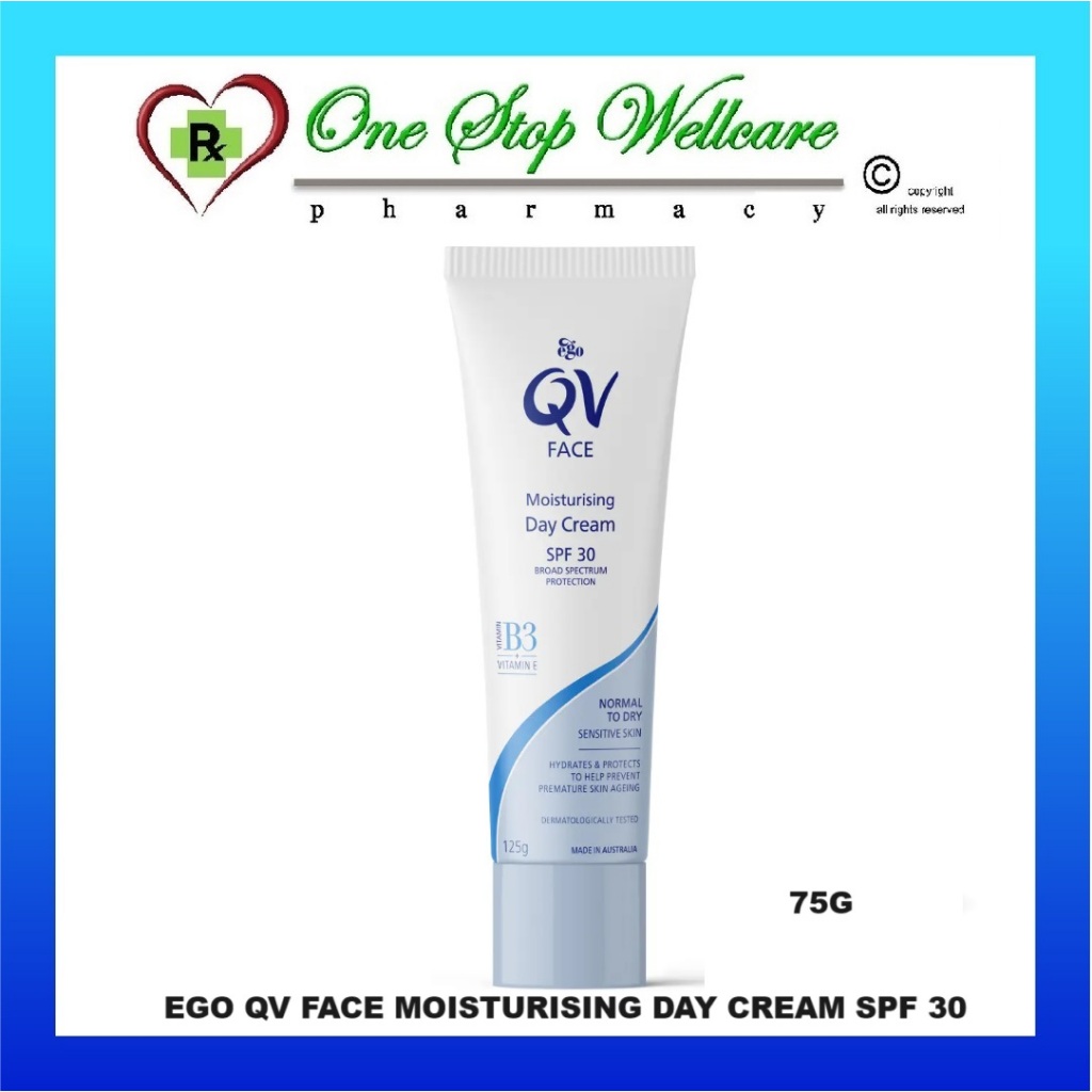EGO QV FACE MOISTURISING DAY CREAM SPF 30 75G (EXP:08/2026) | Shopee Malaysia
