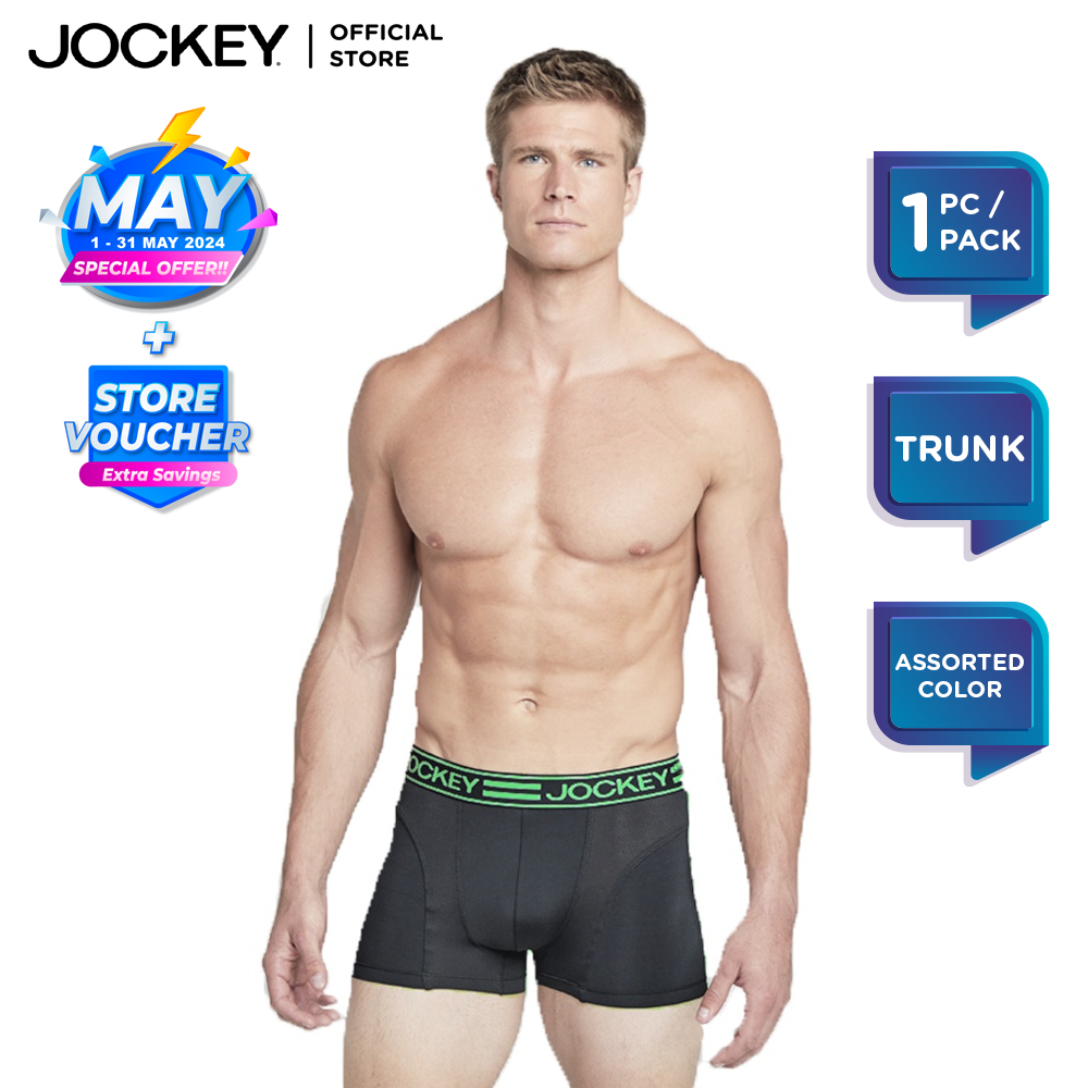 JOCKEY - Men Underwear Trunk Polyamide Elastane Underwear Man Seluar ...
