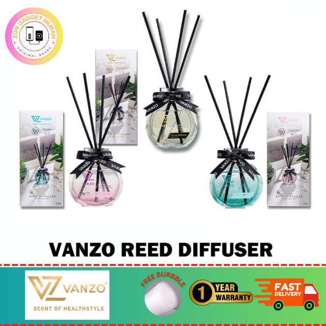 Vanzo Reed Diffuser 120ML Extended Long-Lasting Fragrance (Up to 60 ...