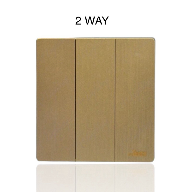 RETOUCH ULTRA RIMLESS SERIES 3 GANG 2 WAY SWITCH GOLD | Shopee Malaysia