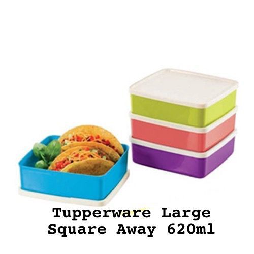 8011 Tupperware Large Square Away 620ml / Sandwich Keeper / Assorted ...