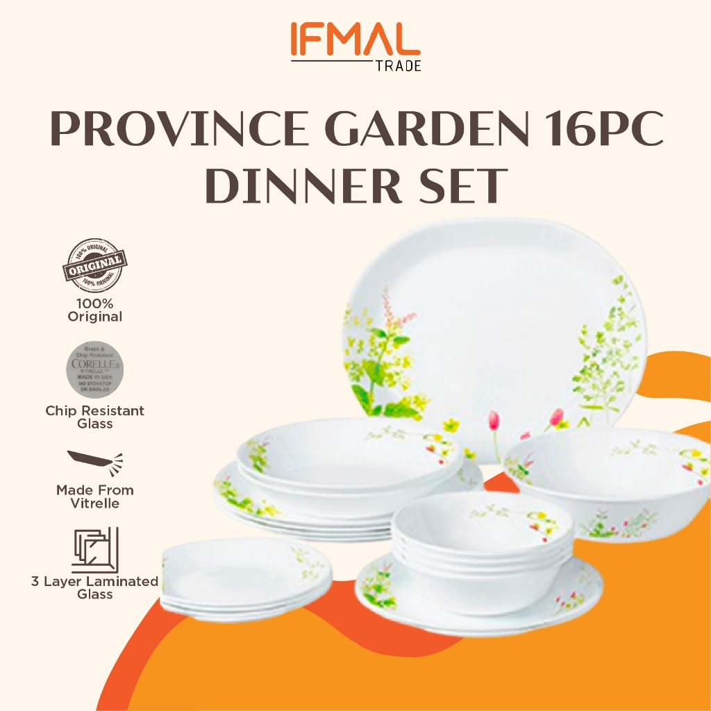 (Ready Stock!!) Corelle Provence Garden 16pc Dinnerware Set Corelle ...