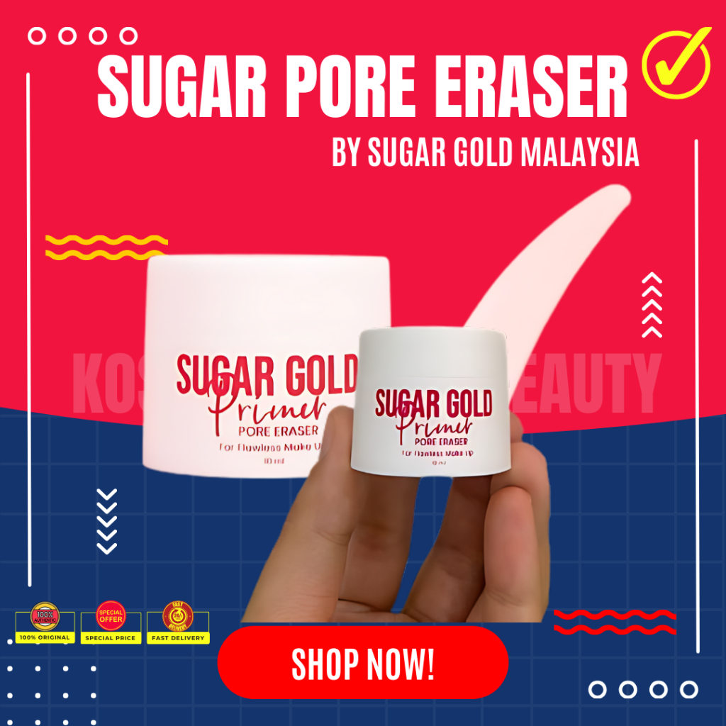 💯% ORIGINAL HQ & READY STOCK🔥🌸 SUGAR GOLD PRIMER BY RUGAR GOLD MALAYSIA ...