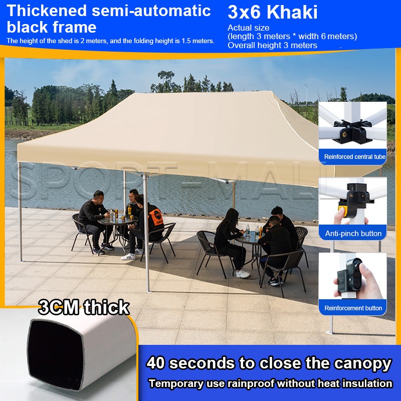 SPORT 10 x 15 Full Set Kanopi heavy duty 20x20 Ft Khemah Niaga Night ...