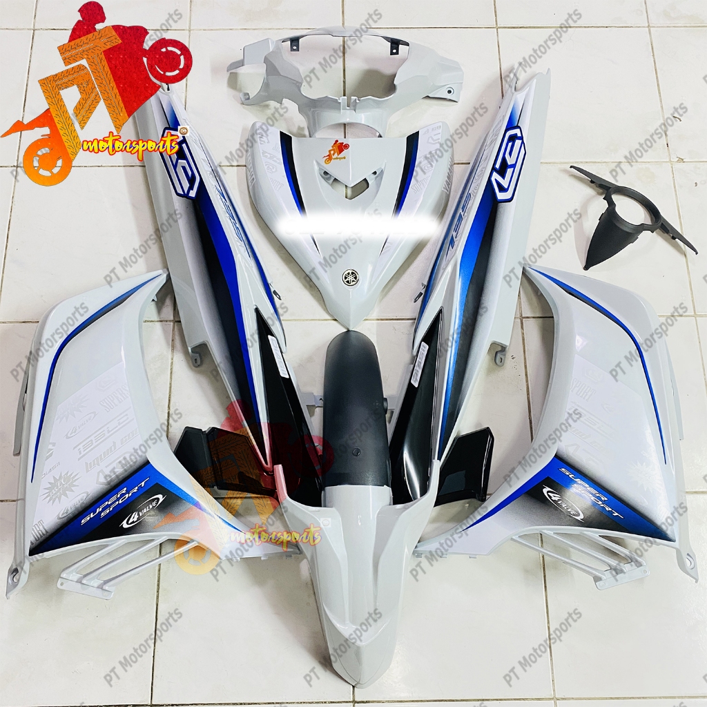 LC 135 V2 V3 V4 V5 V6 V7 Cover set Bodyset Purba White Blue | Shopee ...