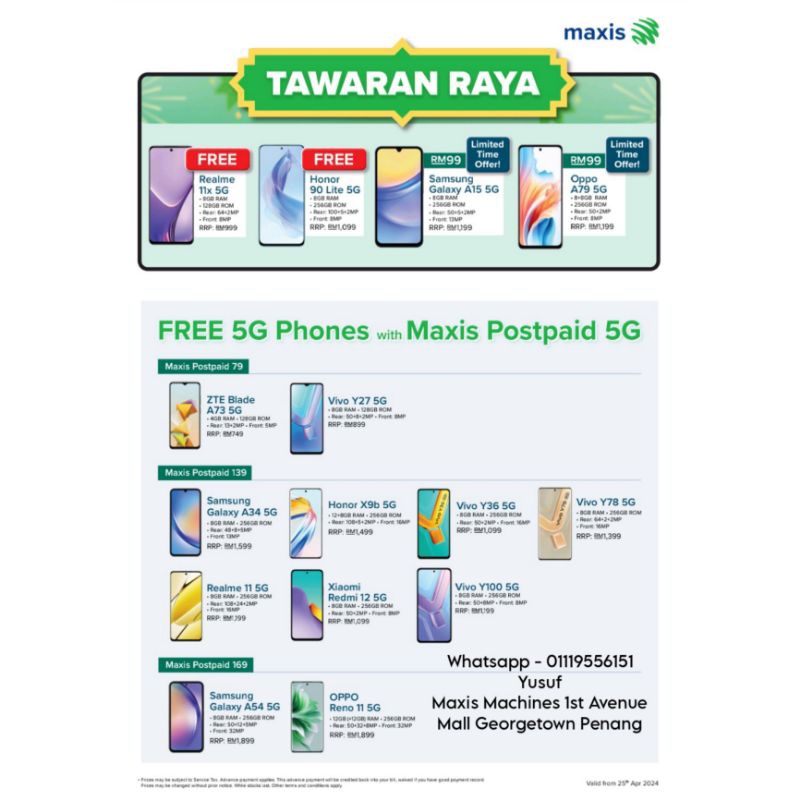 PERCUMA ‼️ Pelbagai Handphone Promosi dari Maxis dengan Maxis Postpaid ...