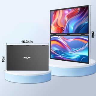 InnoView Laptop Screen Extender (Dual 18.5" FHD Portable Monitor USB-C ...