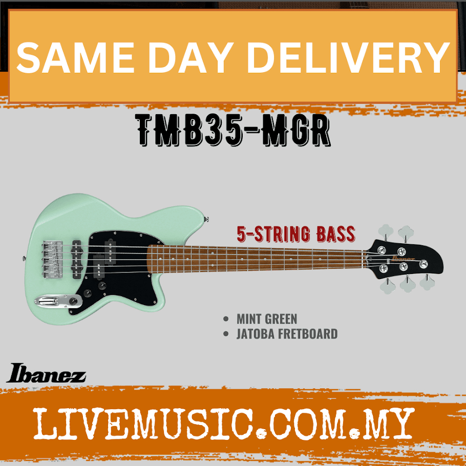Ibanez Standard TMB35 5-Strings Bass Guitar - Mint Green (TMB35-MGR ...