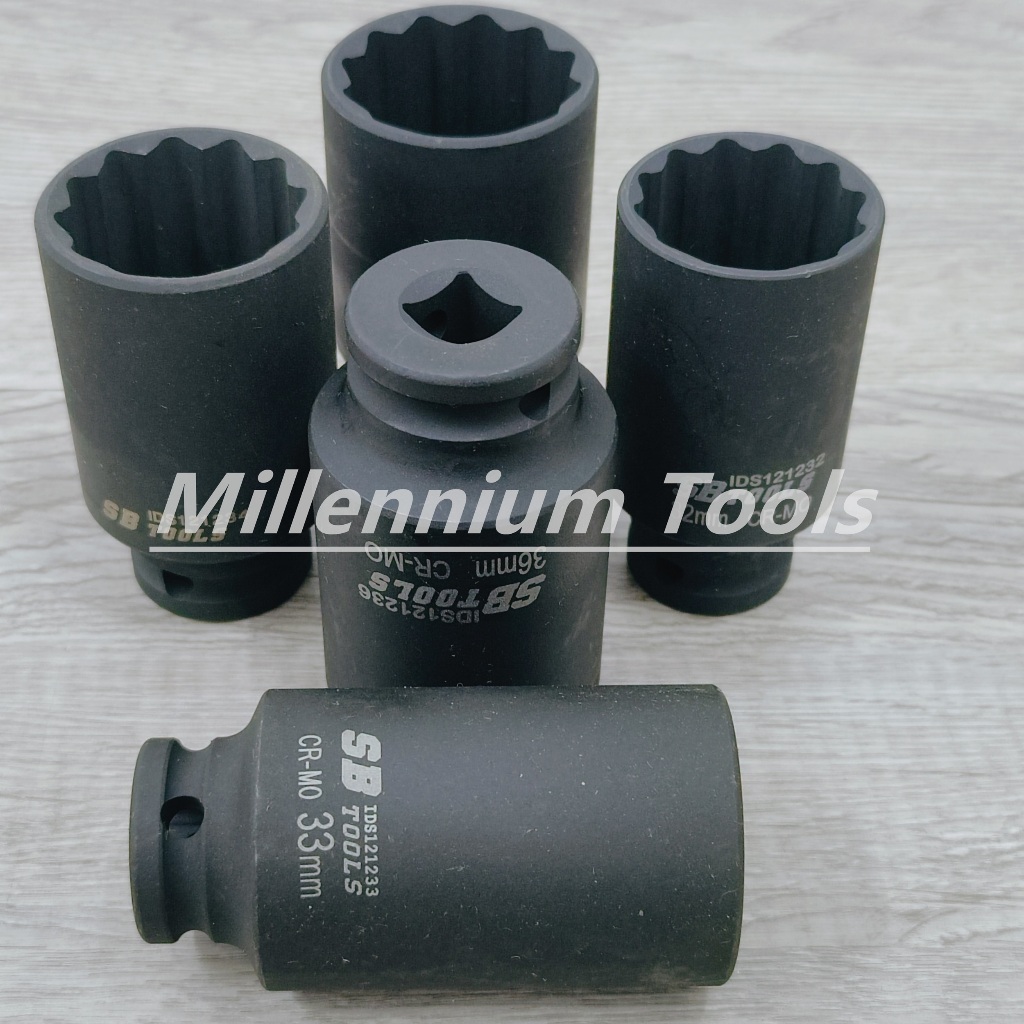 ORIG SB TOOLS 1/2"DR Heavy-Duty Impact Deep Socket | Impact Drive Shaft ...
