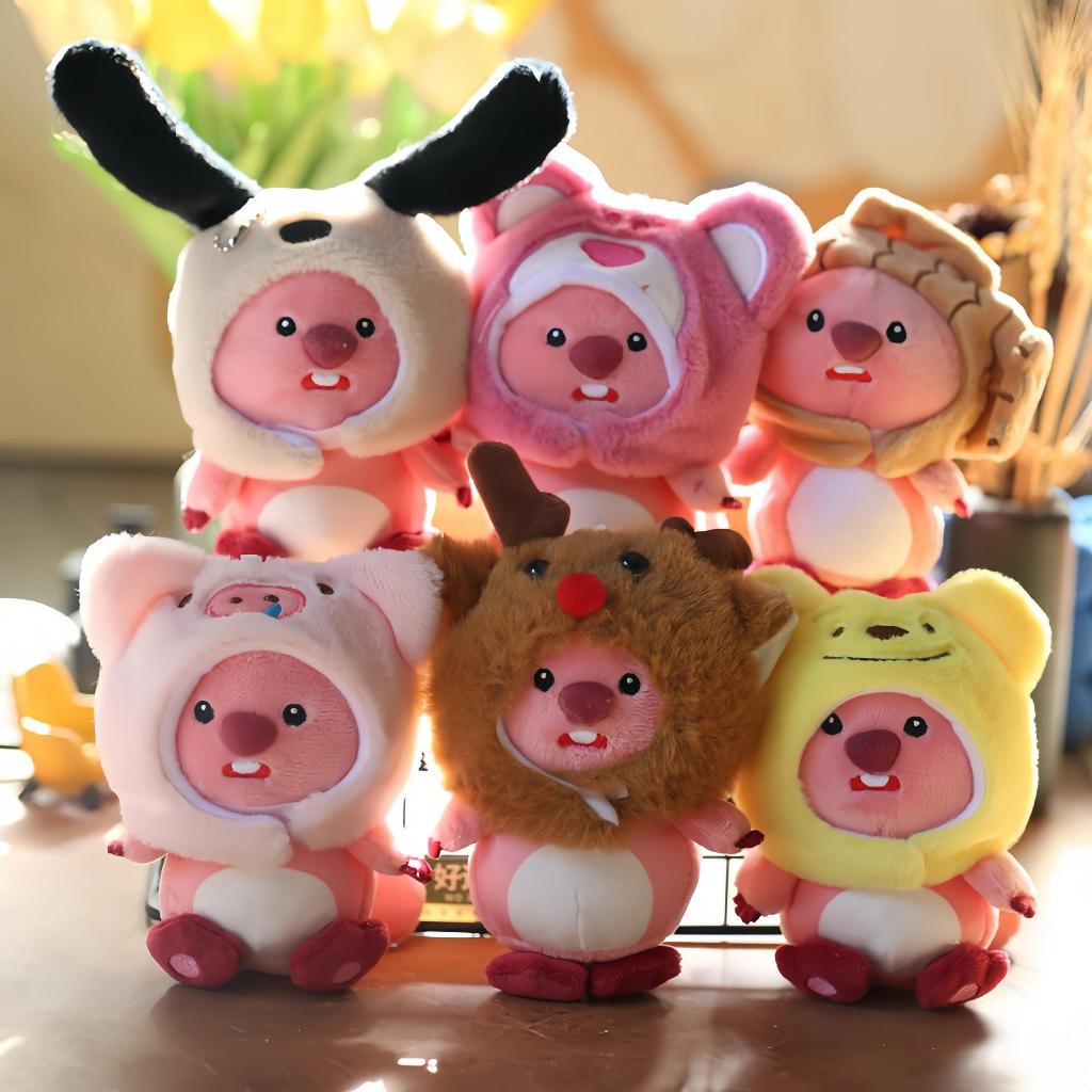 Sanrio Cartoon Loopy Keychain/Plush Doll Pendant/Beaver Loopy Pendant ...