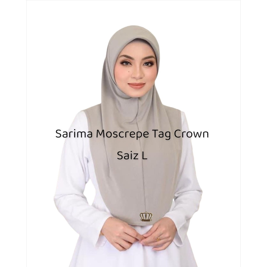 SARIMA MOSCREPE SAIZ L (TAG CROWN) | Shopee Malaysia
