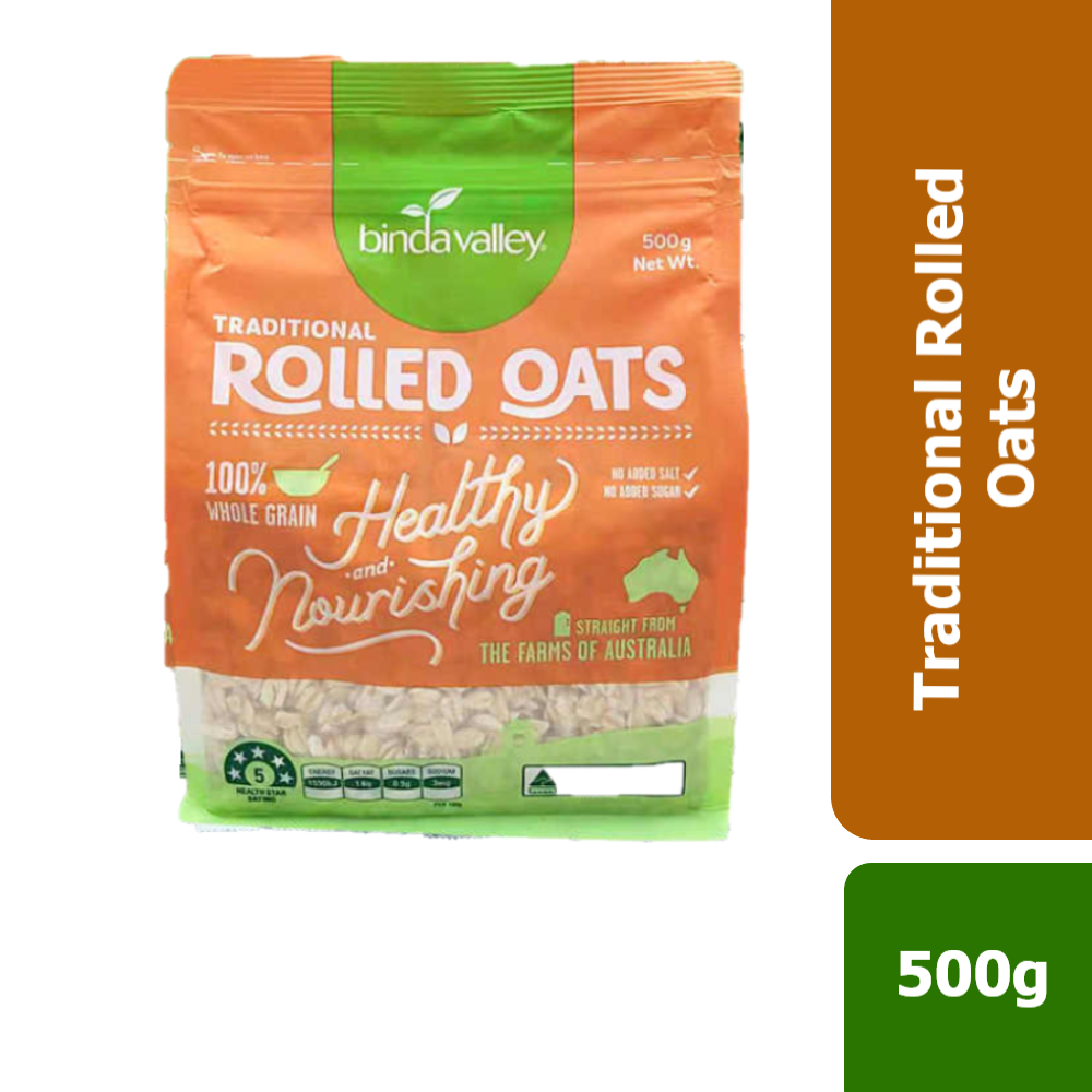 BINDA VALLEY Traditional Rolled Oats 500g | Shopee Malaysia