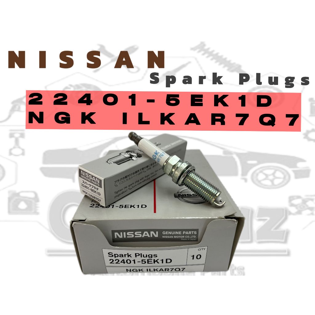 NISSAN SPARK PLUG 22401-5EK1D (4PCS) NISSAN ALMERA 1.0T N18L | Shopee ...