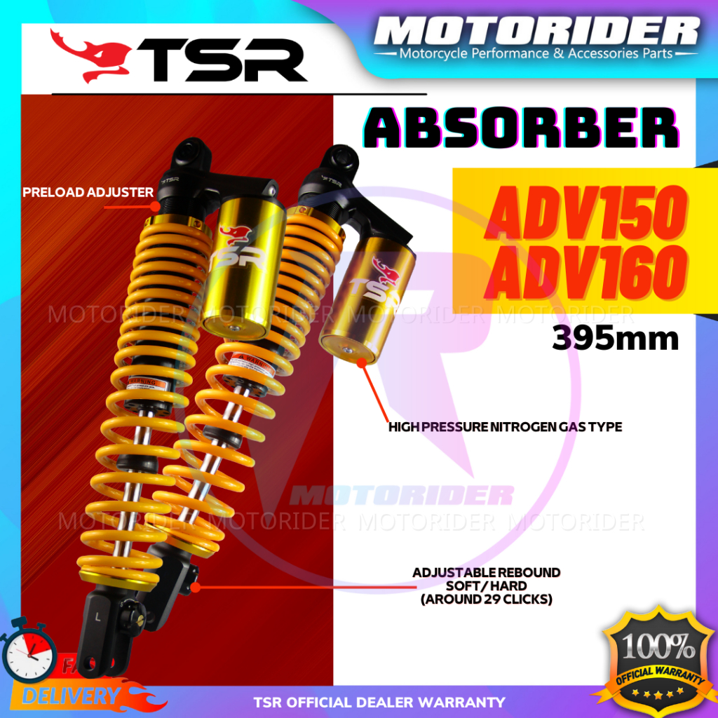 TSR Absorber ADV150 ADV160 395MM | Shopee Malaysia