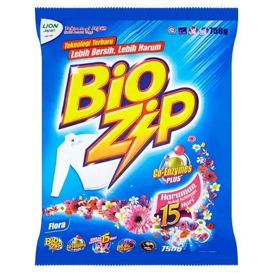 Sabun basuh baju Bio Zip powder detergent 750g | Shopee Malaysia