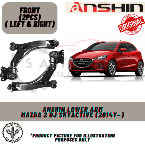 MAZDA 2 DJ SKYACTIVE (2014Y~) FRONT LOWER ARM (SET 2PCS LEFT & RIGHT) -BRAND 100% ANSHIN ...