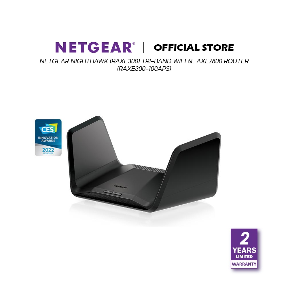 Netgear Nighthawk (RAXE300) Tri-Band WiFi 6E AXE7800 Router, 1 x 2.5G ...
