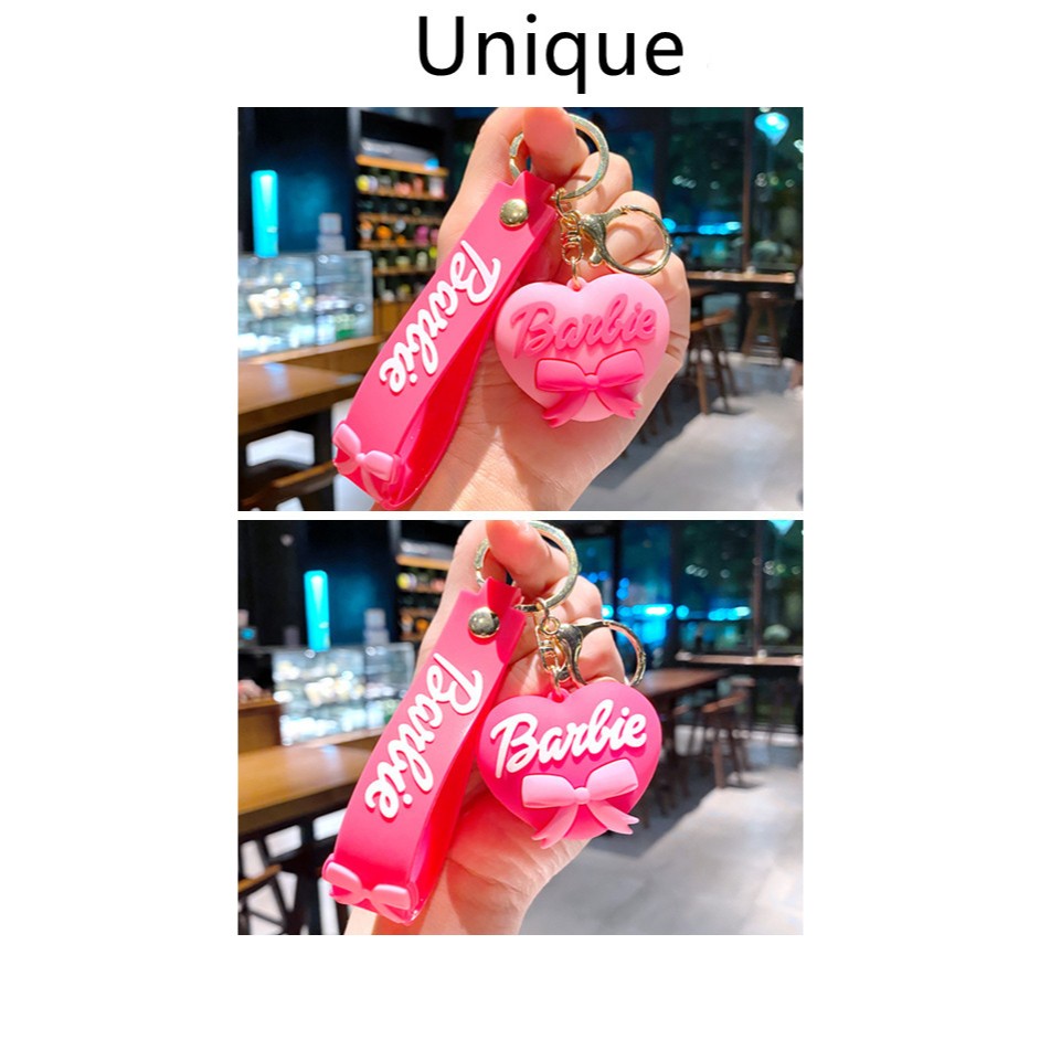 [READY STOCK] Barbie Keychain Cartoon Barbie Doll Pendant Barbie Love ...