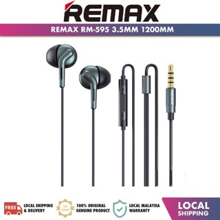 Remax RM-595 Double Moving-Coil Wired 3.5mm 1.2 Meter Stereo Earphone ...