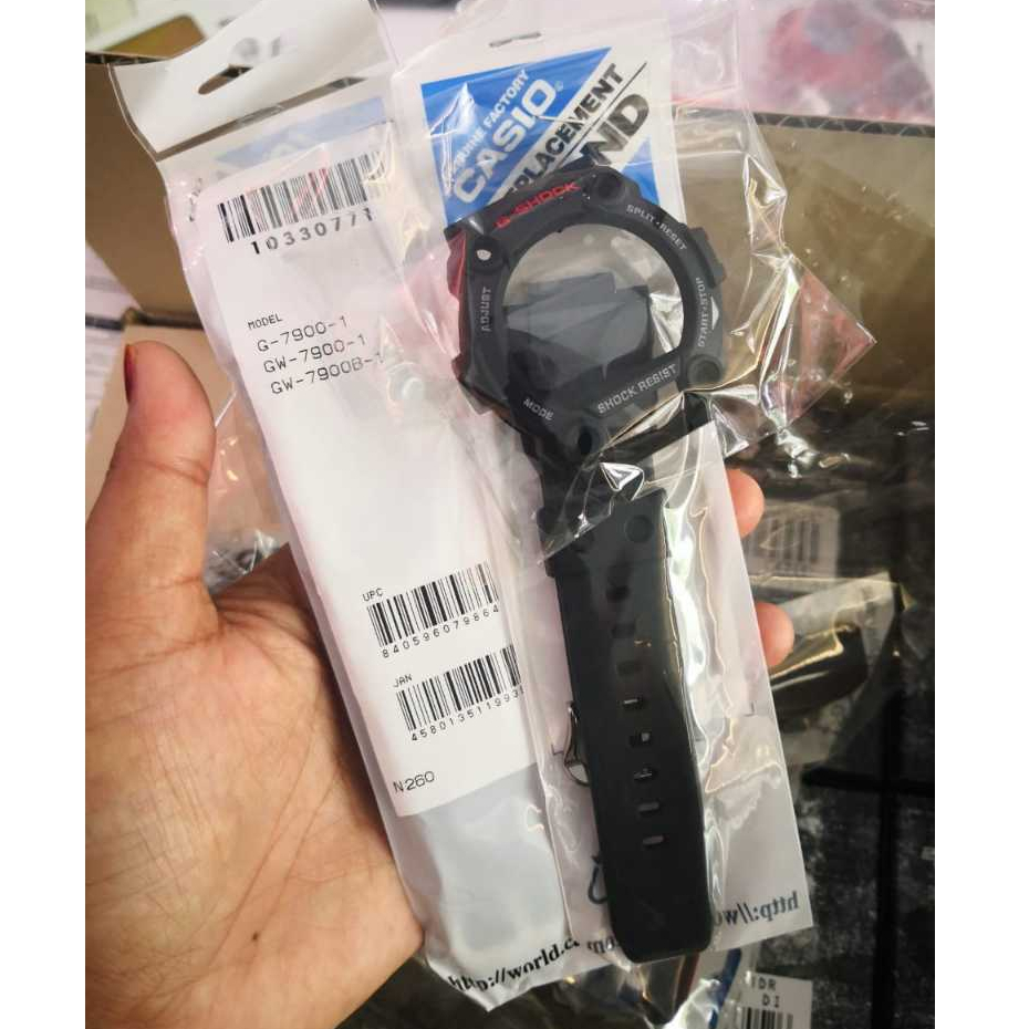Original Casio G-shock G-7900-1DR BNB Replacement Parts -Band & Bezel G ...