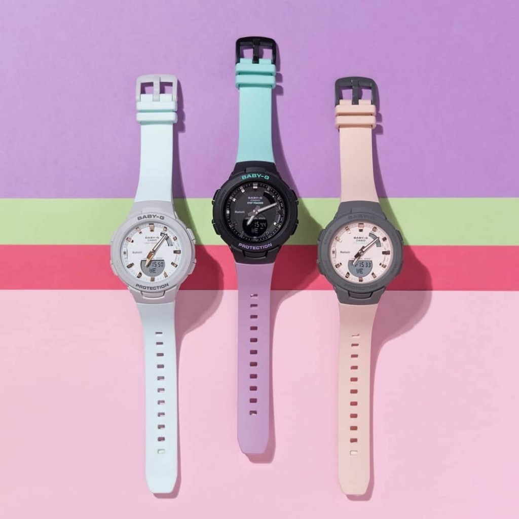Casio Baby-G BSA-B100MC-4A G-Squad Bluetooth Step Tracker Pink Watch ...