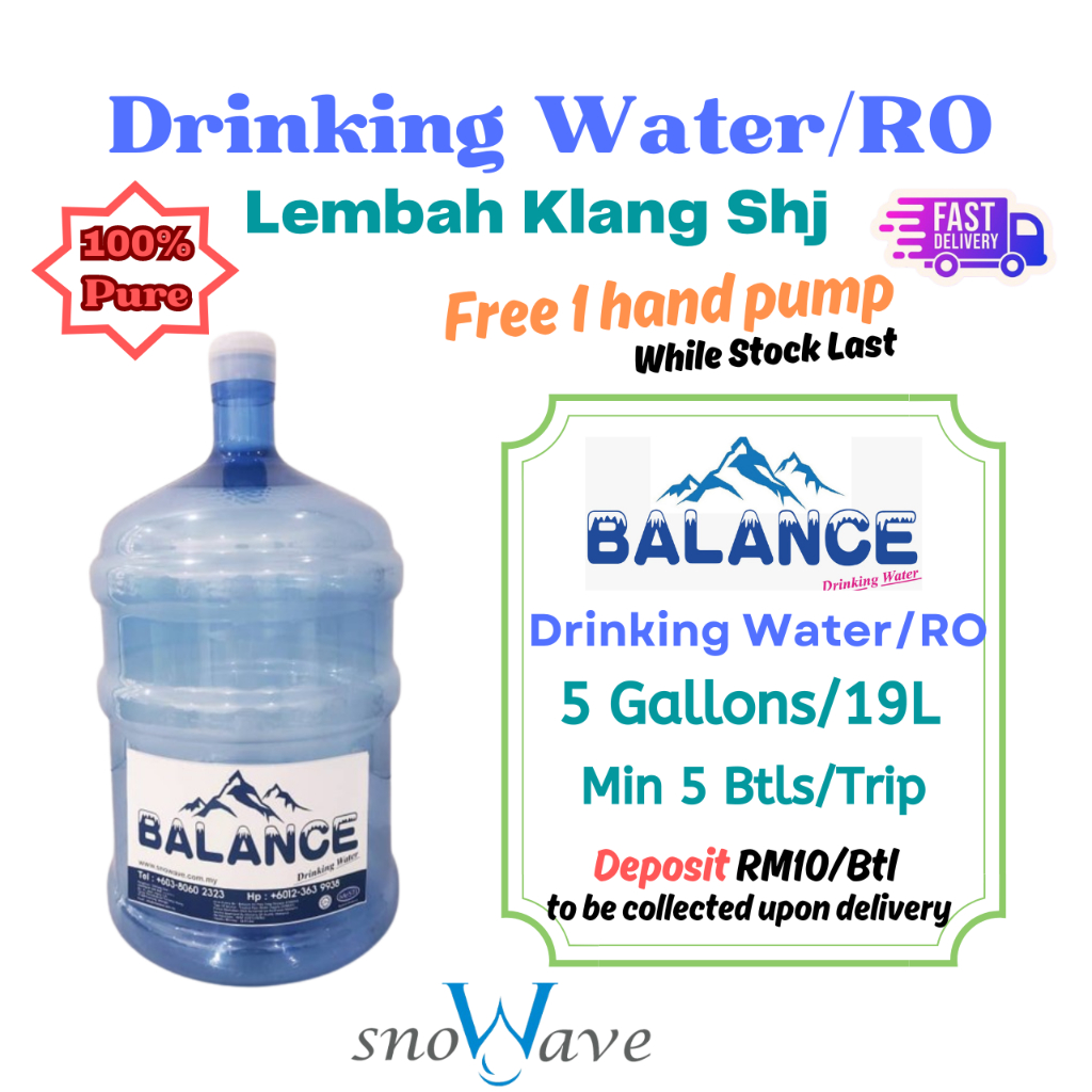Balance Drinking Water 5 Gallons (19L) | Shopee Malaysia