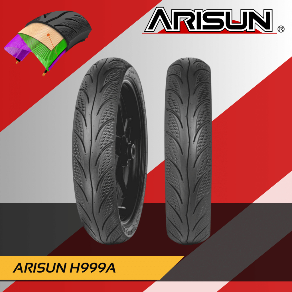 *ARISUN* Tubeless Tayar Motor - H999A (BUNGA DIAMOND) 70/80-17 70/90-17 ...
