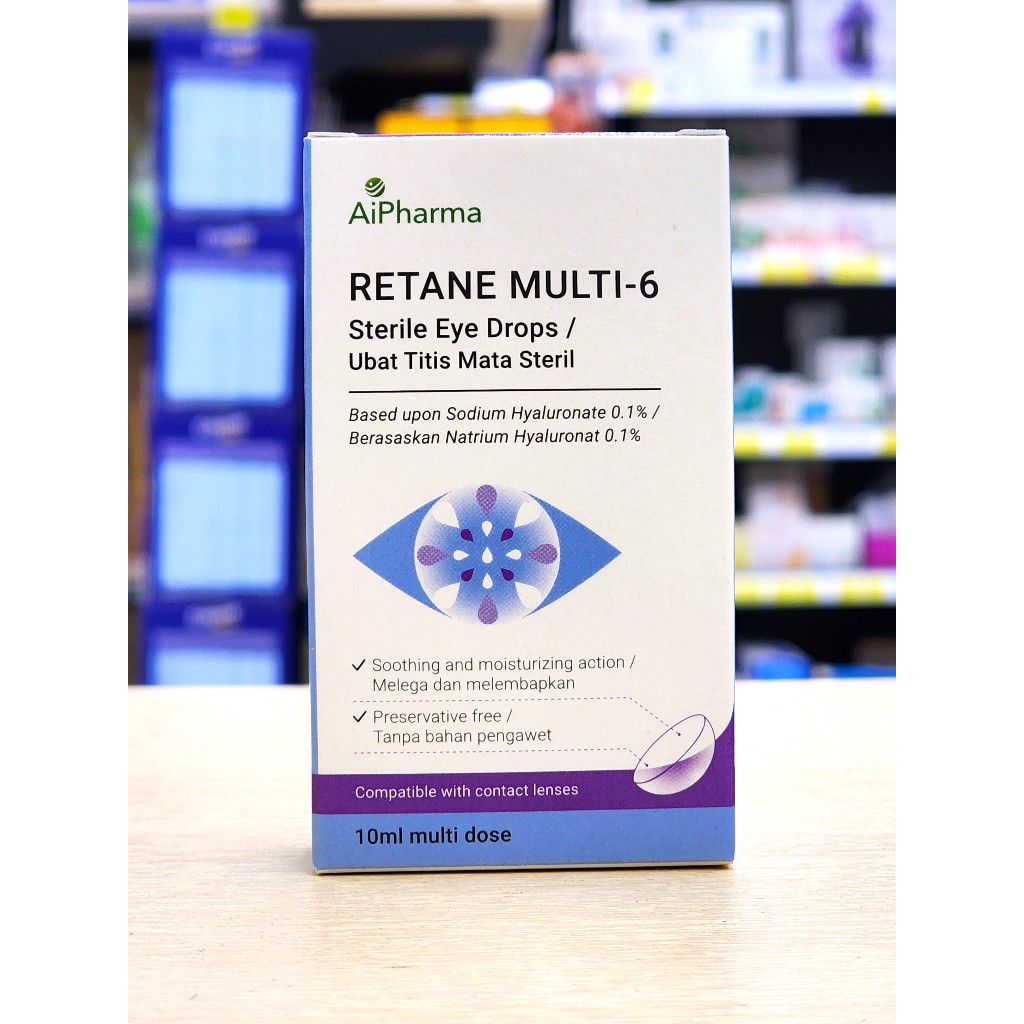 AIPHARMA RETANE MULTI-6 EYE DROPS 10ML | Shopee Malaysia