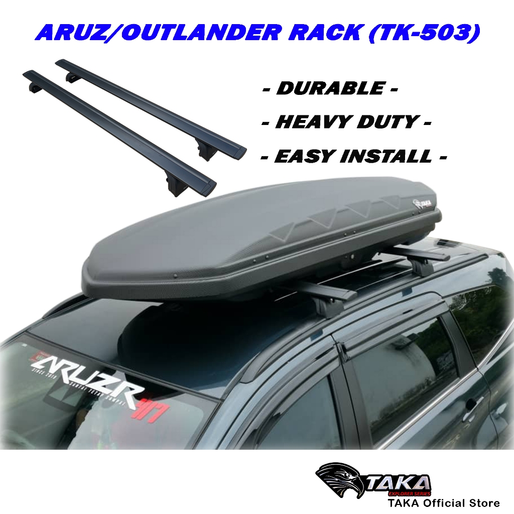 TAKA MD-420D Car Roof Box [Explorer Series] [XL Size] [Glossy Black ...