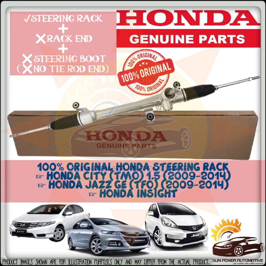 Honda City TMO Jazz GE TFO Insight ORIGINAL HONDA Power Steering Gear ...
