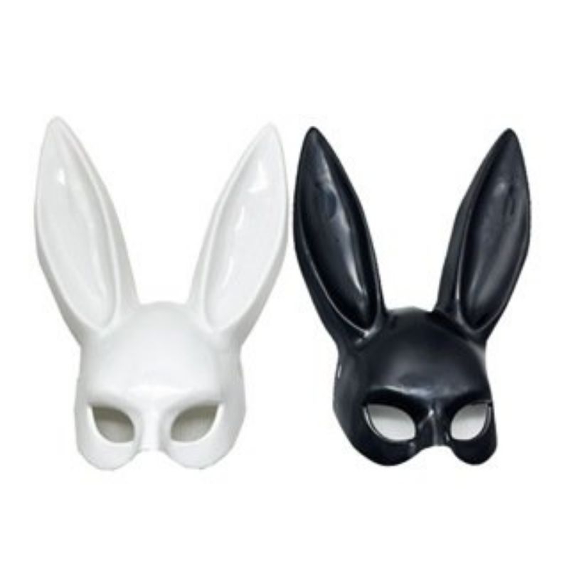 Rabbit Mask Ears Headband Halloween Cosplay Costume topeng rabbit ...