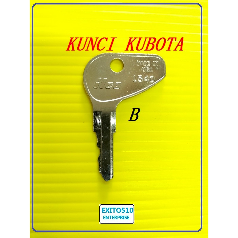 Kunci Kubota /Heavy Equipment Tractor Generator Ignition KEY/KUBOTA KEY ...