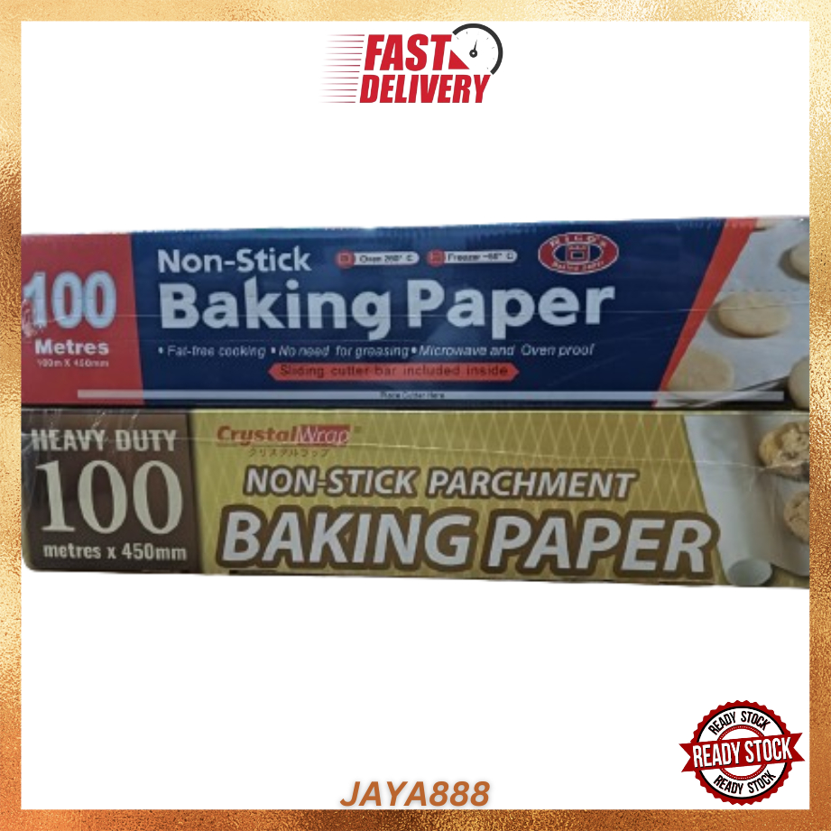 Non-Stick Parchment Baking Paper 100m x 450mm / BAKING PAPER / KERTAS ...