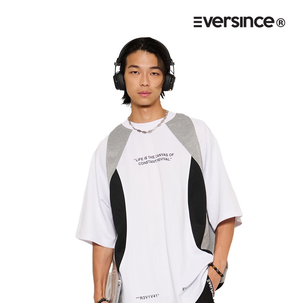 Eversince Eclipse Oversized Jersey Unisex White Grey | Shopee Malaysia