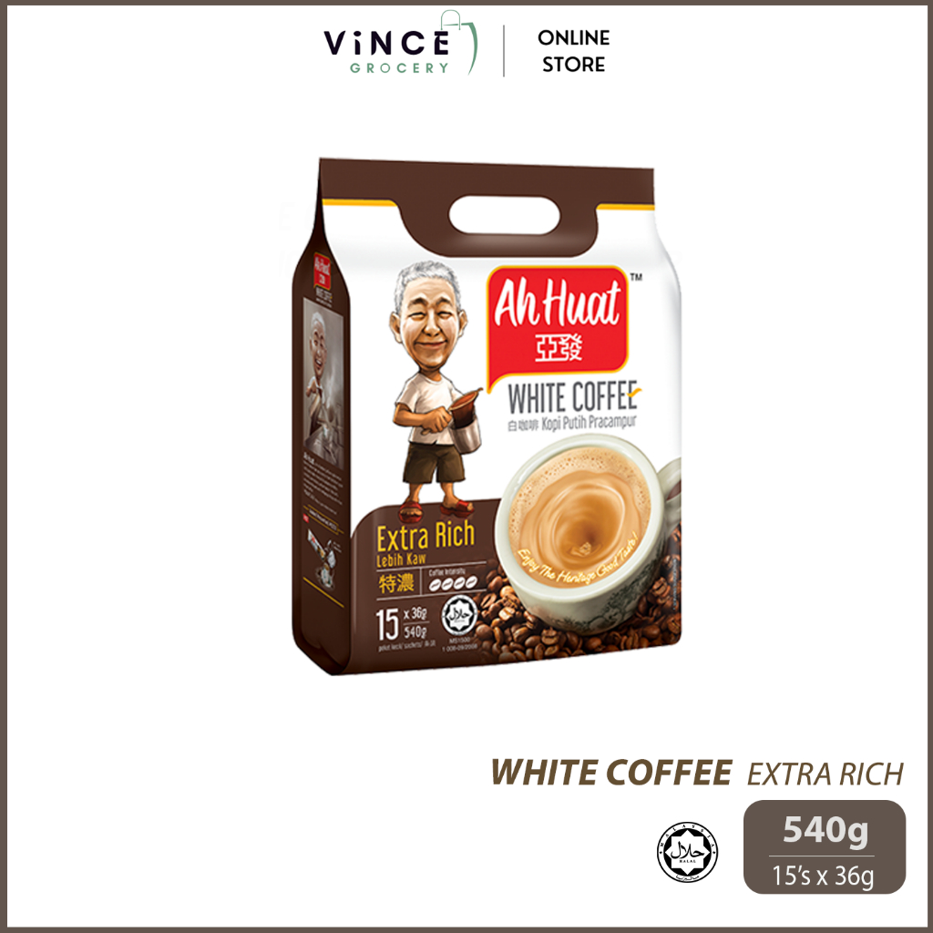 AH HUAT White Coffee (Smooth / Extra Kaw / Gold Medal / No Sugar ...